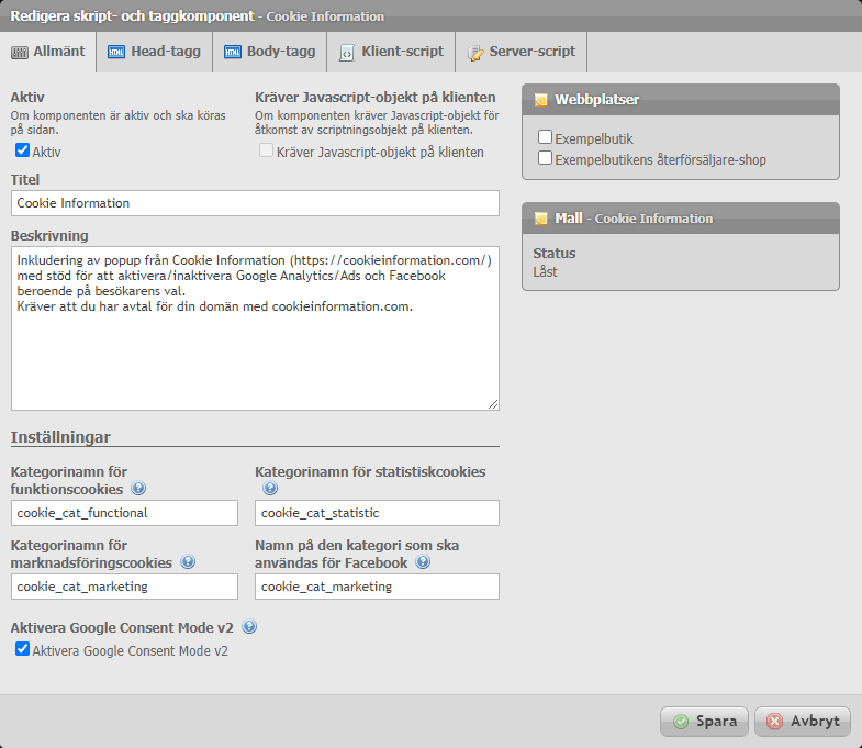 Hur aktiverar jag cookie-rutan från tredjepartstjänsten Cookie ...